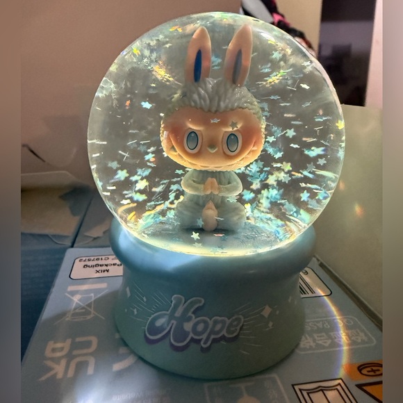 POP MART | Accents | Pop Mart Labubu Big Into Energy Bie Snow Globe ...